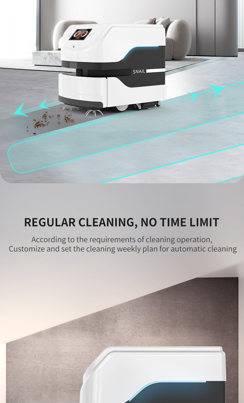 Snail. Commercial Clean Robot Mopping Sweep Robot. - Robotplace